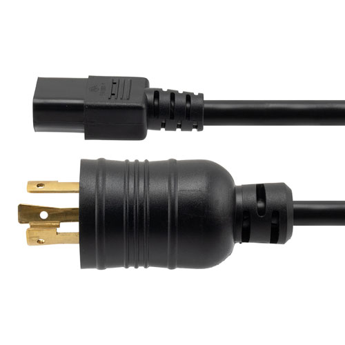 NEMA L6-20P - C13, SJTOW Power Cable, 250V, 15A, 6FT