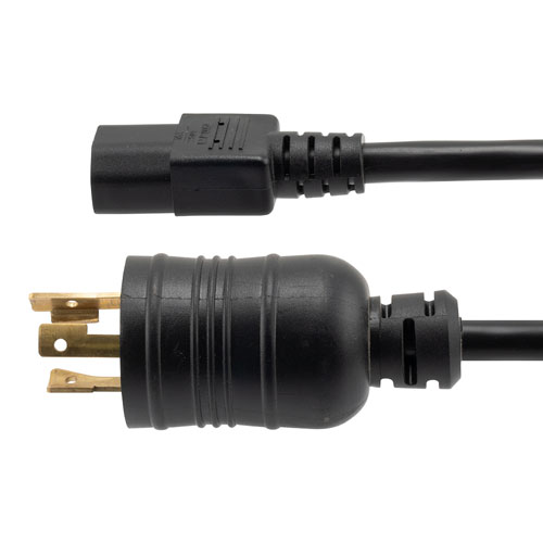 NEMA L6-20P - C15, SJTOW Power Cable, 250V, 15A, 6FT