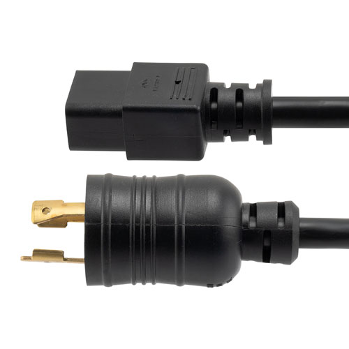 NEMA L6-20P - C19, SJTOW Power Cable, 250V, 20A, 6FT