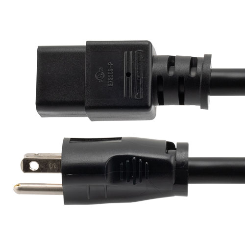 NEMA 6-20P - C19, SJTOW Power Cable, 250V, 20A, 6FT