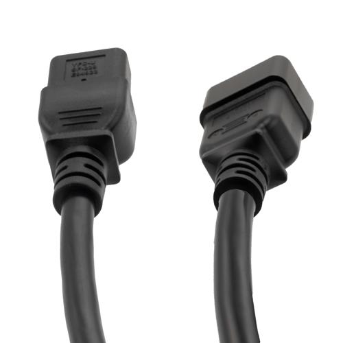 IEC C20 to IEC C21 High Temp Power Cord, 20 Amp, 15ft