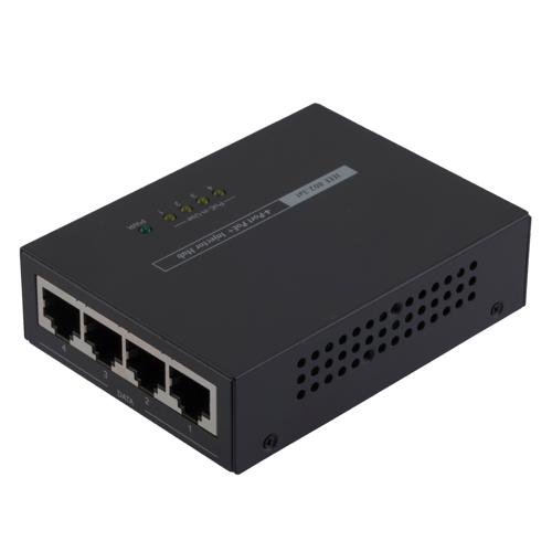 Gigabit 4-Port PoE+ Injector Hub, IEEE 802.3at, 802.3af, Up To 30W 56V ...