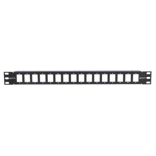 1U (1.75") x 19 inch Blank Rack Panel Accepts 16 ECF Type 3 Style ...