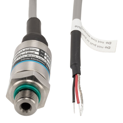 Pressure Sensor, compact, 10 MPa, 4-20mA, G1/4, 1.5m cable