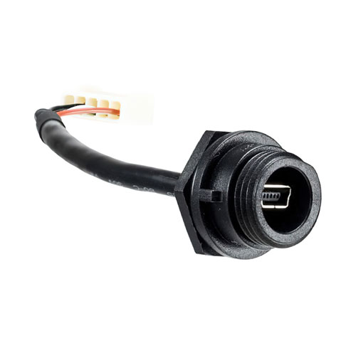 Bulgin Front Panel Mount Connector 400 Series USB Sealed Mini B Socket ...