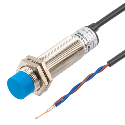 Capacitive Proximity Sensor, Cylindrical, M18, Non-shielded, Ni-plated Brass, AC 2-wire NC ...