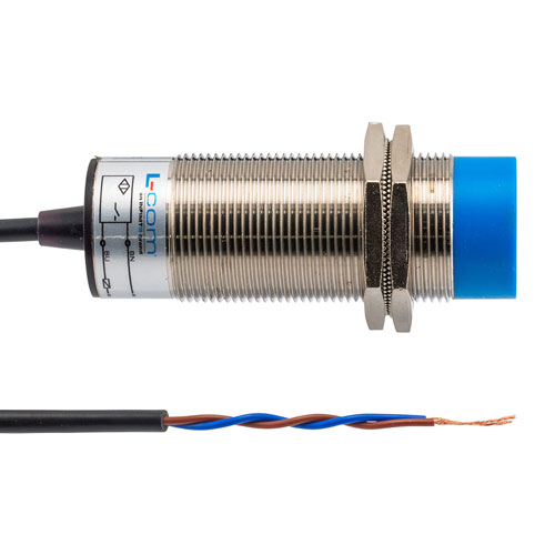 Capacitive Proximity Sensor, Cylindrical, M30, Non-shielded, Ni-plated Brass, AC 2-wire NO ...