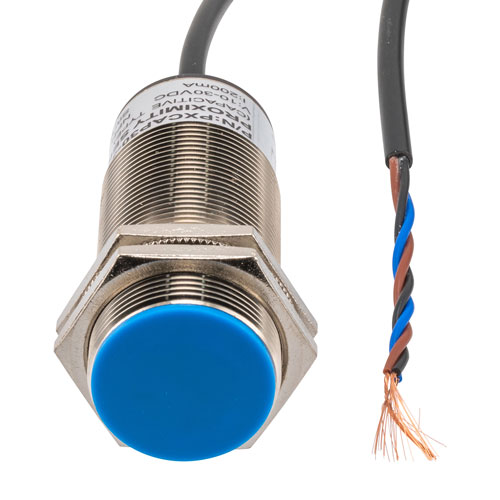 Capacitive Proximity Sensor, Cylindrical, M30, Shielded, Ni-plated ...