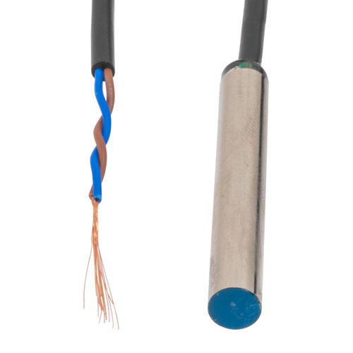 Inductive Proximity Sensor, Cylindrical, M6, Shielded, Ni-plated Brass ...