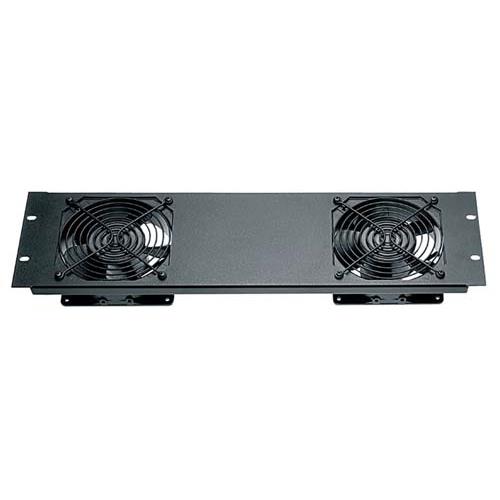 19" 3U Dual Fan Panel - QTFP-2