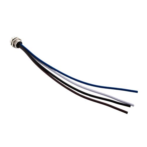 M12 DC Power 4 Pin T Code Female Receptacle, IP68 IP69K Rated, 63V, 12A ...