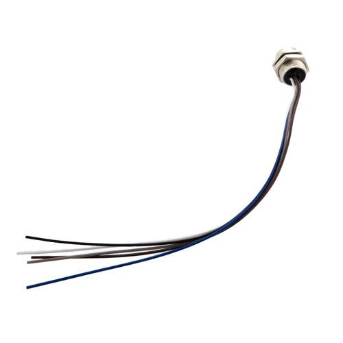 M12 Sensor 5 Pin B Code Female Receptacle, IP68 IP69K Rated, 60V, 4A ...