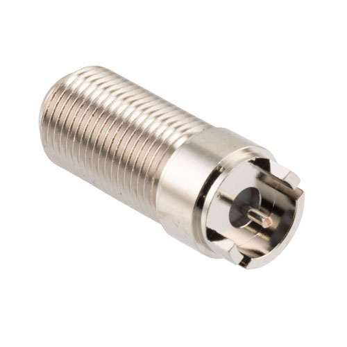 RF PCB Connector, F Female straight (End launch), DIP (Thru Hole)