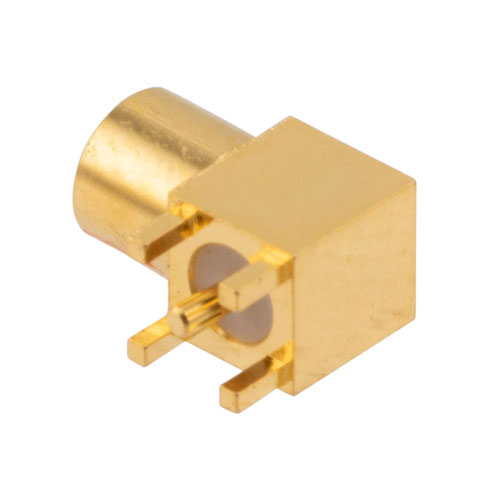 RF PCB Connector, MMCX Female right angle, DIP (Thru Hole)