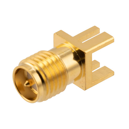 RF PCB Connector, RP SMA Female straight (End launch)