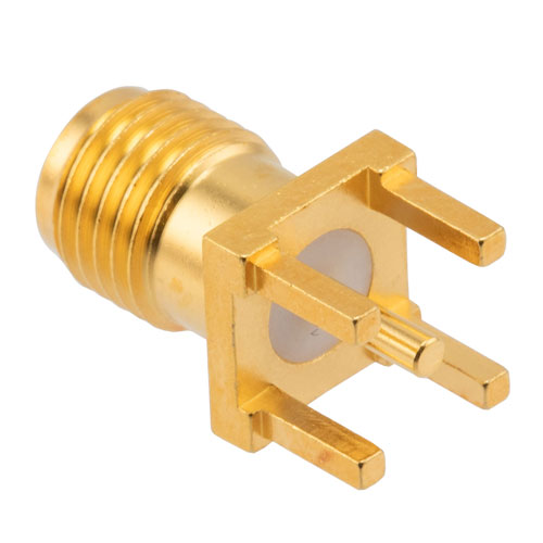 RF PCB Connector, SMA, Female, Up to 18 GHz, Through Hole PCB, Straight ...