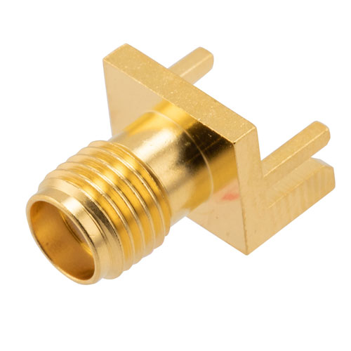 RF PCB Connector, SMA, Female, Up to 18 GHz, End Launch, Straight, 0. ...