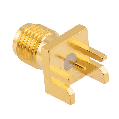 RF PCB Connector, SMA, Female, Up to 18 GHz, Edge Mount, Straight, 0. ...