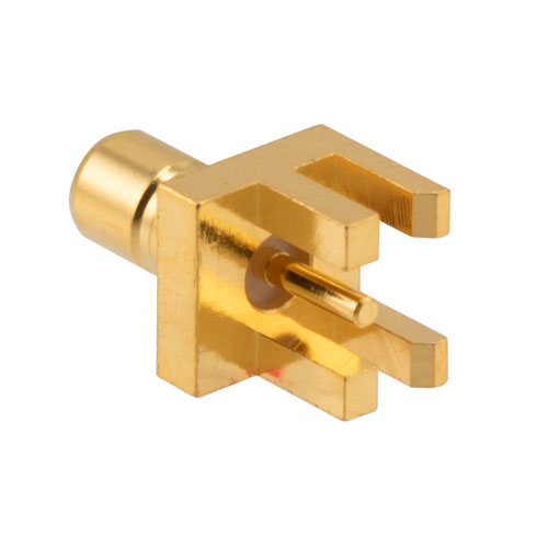 RF PCB Connector, SMB Female straight, Edge Mount, SMT End Launch