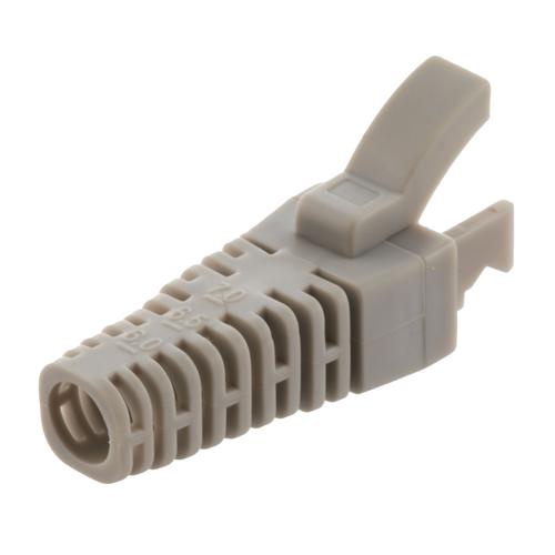 RJ45 Adjustable "Shark Fin" Style Boot for Long Body RJ45 Plugs, Cut-to ...