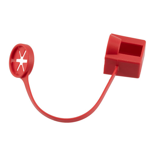 RJ45 Plug, Dust Cap with Tail Clip, PVC, Ethernet