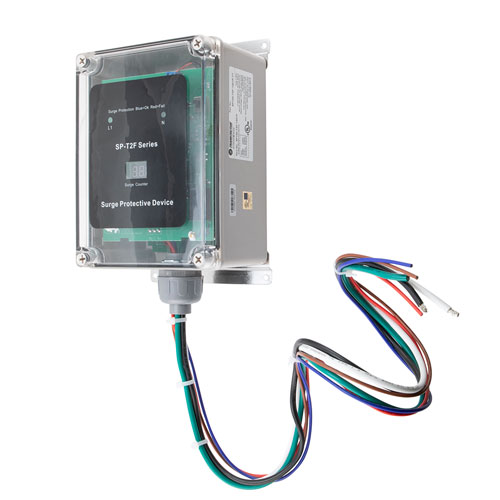 AC SPD Surge Counter Type 2 EMI Filtered 120Vac Single-Phase 100kA/phase