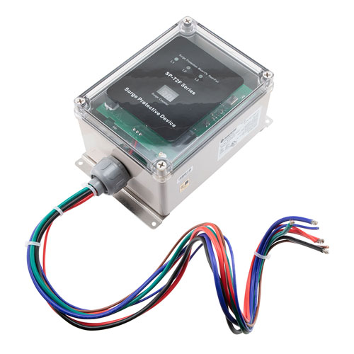 AC SPD Surge Counter Type 2 EMI Filtered 208/120Vac Wye 100kA/phase