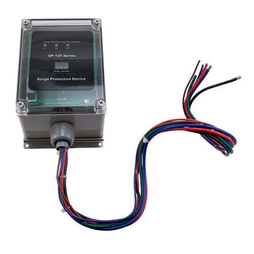 AC SPD Type 2 EMI Filtered 480Vac Delta 100kA/phase
