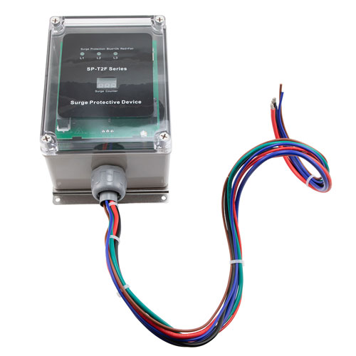 AC SPD Surge Counter Type 2 EMI Filtered 240Vac Delta 200kA/phase