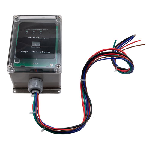 AC SPD Surge Counter Type 2 EMI Filtered 240Vac Delta 300kA/phase
