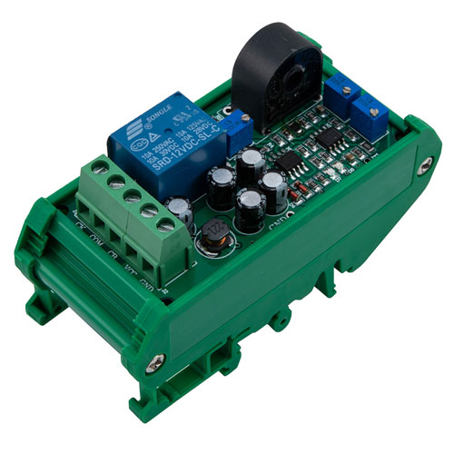 AC current sensor with adjustable linar output, 0-10A; working voltage 24V; voltage linear output