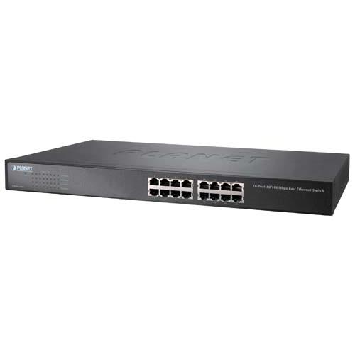 Planet 16 Port 10/100 Fast Ethernet Switch - SWTC-PT1601