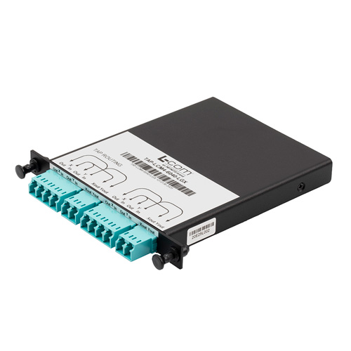 Passive Optical Tap, MMF OM4 LC Connectors, 60/40 Split, 1/2LGX Module