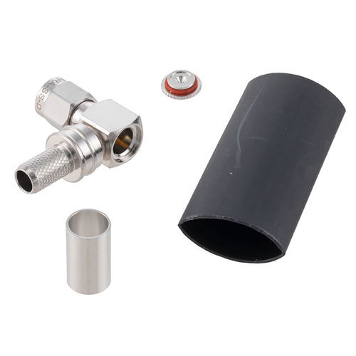 SMA Male Right Angle Connector Crimp/Solder Attachment for LMR-240, LMR ...