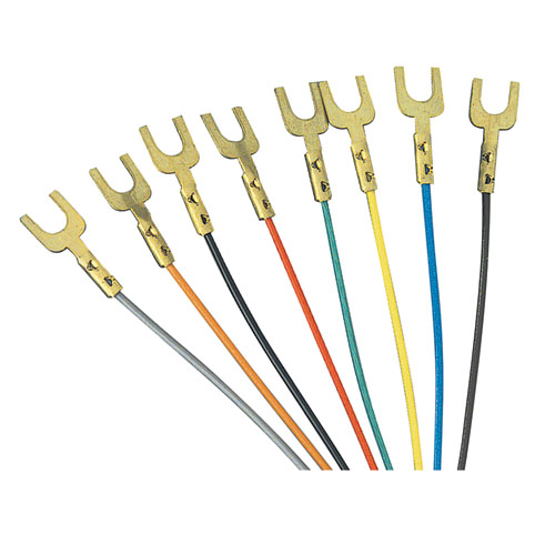 Flat Modular Cable, RJ45 (8x8) / Spade Lug, 2.0 ft - TDC004-2