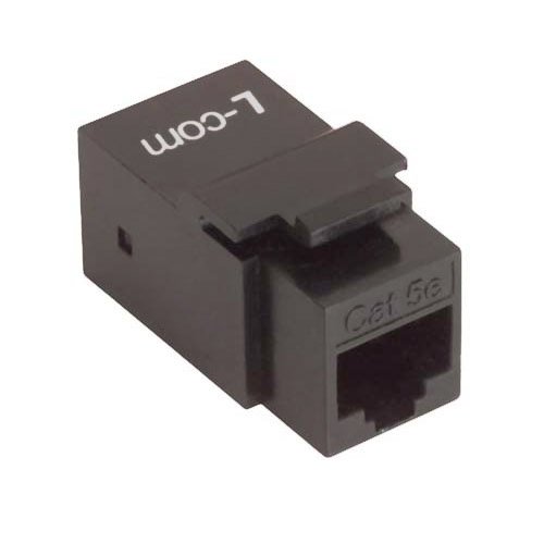Category 5E Unshielded RJ45 (8x8) Right Angle Keystone Coupler ...