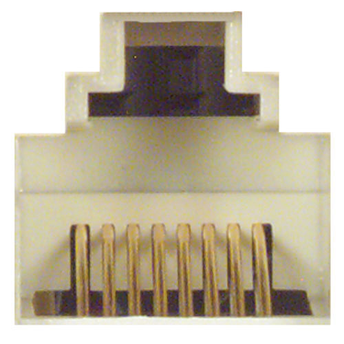 Cat 3 Coupler - Shielded RJ45 (8x8) Keystone Feed-thru - TDG1026KS-8P
