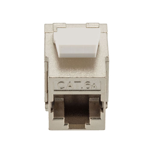 Category 6a, Right Angle, Ethernet, Inline Coupler, Shielded, Indoor