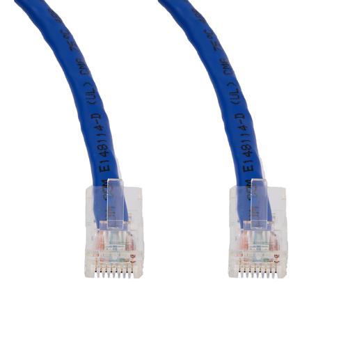Category 5e Cat5e No Boot Cable Assembly, UTP Unshielded, 24AWG ...