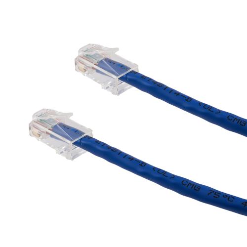 Category 5e Cat5e No Boot Cable Assembly, UTP Unshielded, 24AWG ...