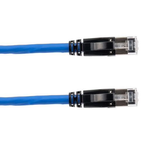 Category 6a 10gig Ethernet Patch Cable, F/UTP Shielded, RJ45, HiTemp 105C CMP Plenum Jacket ...