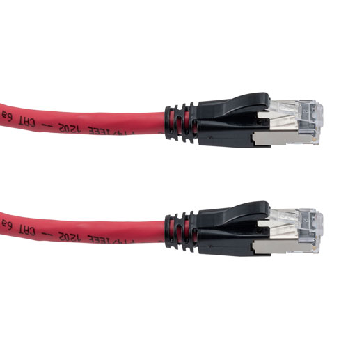 Category 6a 10gig Ethernet Patch Cable, F/UTP Shielded, RJ45, CMR Riser ...