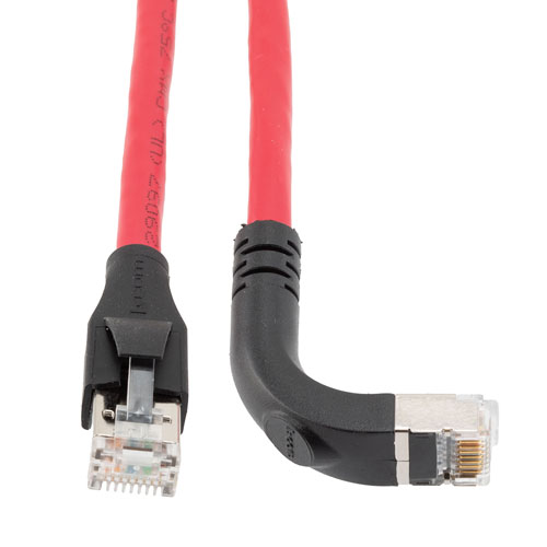 Ethernet Category 6a 10gig Right Angle Patch Cable, F/UTP Shielded ...