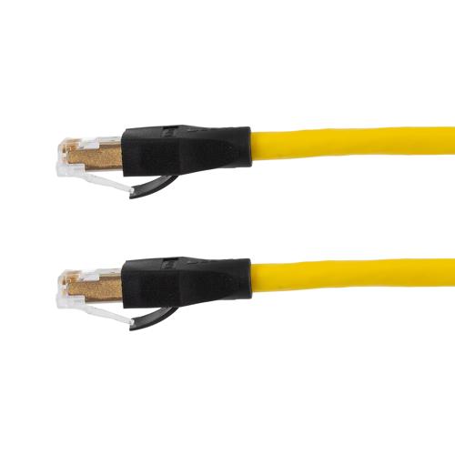 Cat6a Ethernet Cable Assembly, RJ45 to RJ45, Shielded CMX Yellow PVC ...