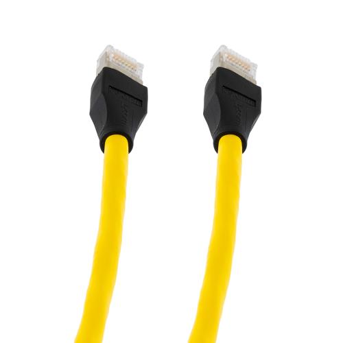 Cat6a Ethernet Cable Assembly, RJ45 to RJ45, Shielded CMX Yellow PVC ...