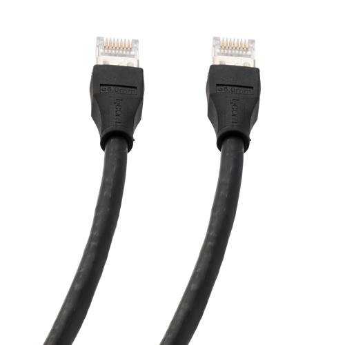 Cat6a Ethernet Cable Assembly, RJ45 to RJ45, Shielded CMX Black LSZH ...