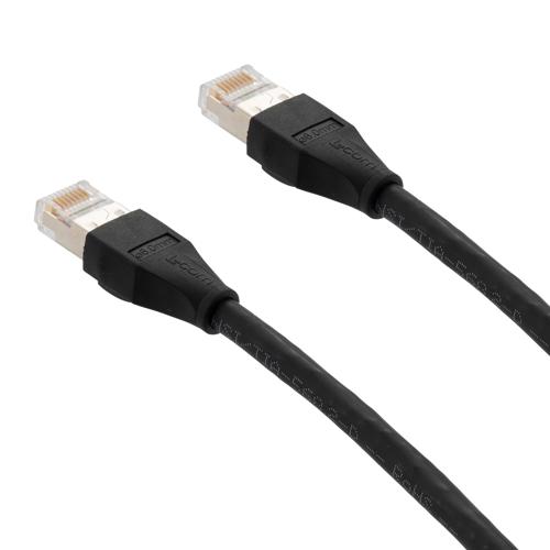 Cat6a Ethernet Cable Assembly, RJ45 to RJ45, Shielded CMX Black LSZH ...