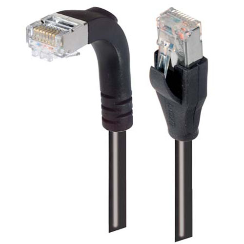 Shielded Category 6 Right Angle Patch Cable, Straight/Right Angle Down ...