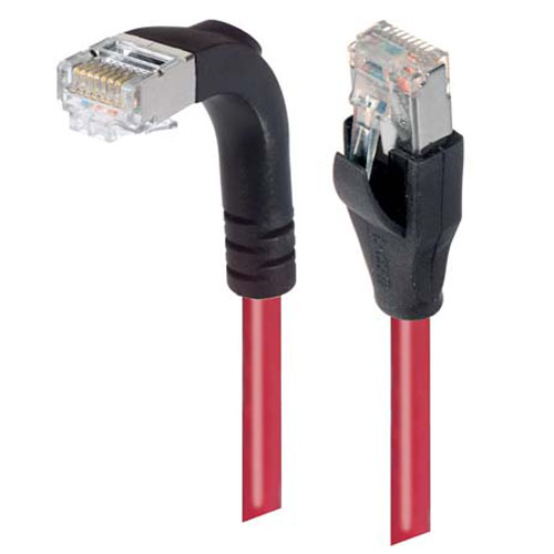 Shielded Category 6 Right Angle Patch Cable, Straight/Right Angle Down ...