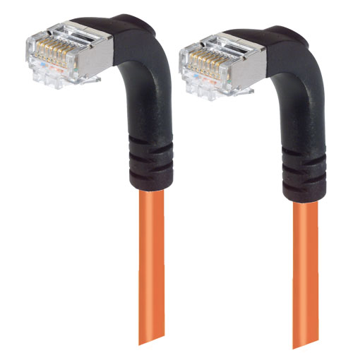 Shielded Category 6 Right Angle Patch Cable, Right Angle Down/Right ...